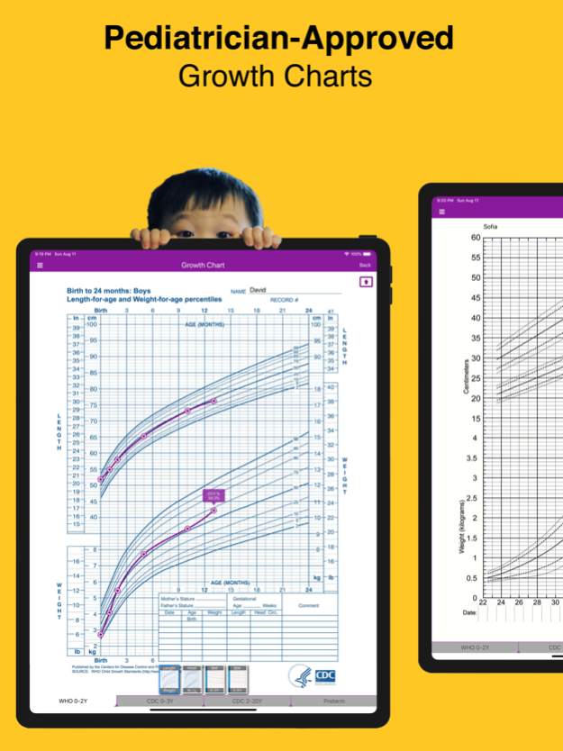 baby growth chart plotter