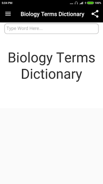 simple biology terms