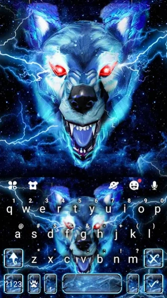 blue lightning wolf
