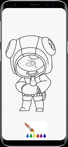 coloring pages brawl stars leon