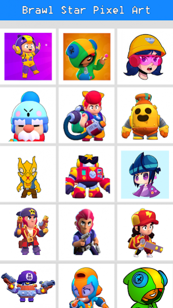 Brawl Stars Pixel Art Color By Number Free Download