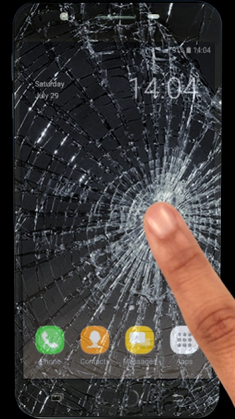 broken tablet screen prank