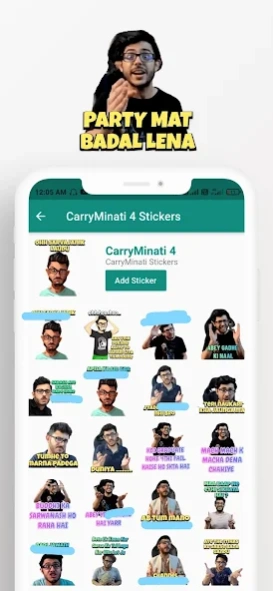 Carryminati stickers store