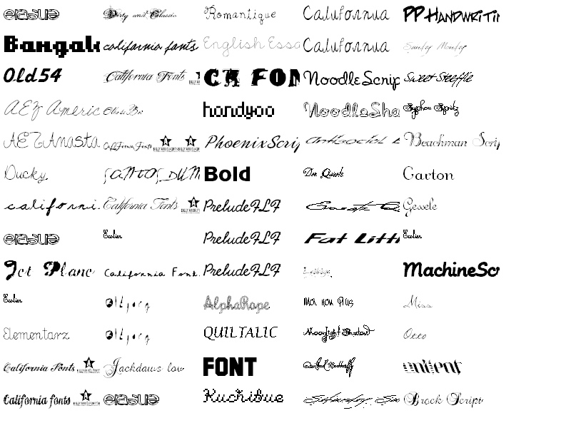 Cursive Font Pack 1 2 Free Download