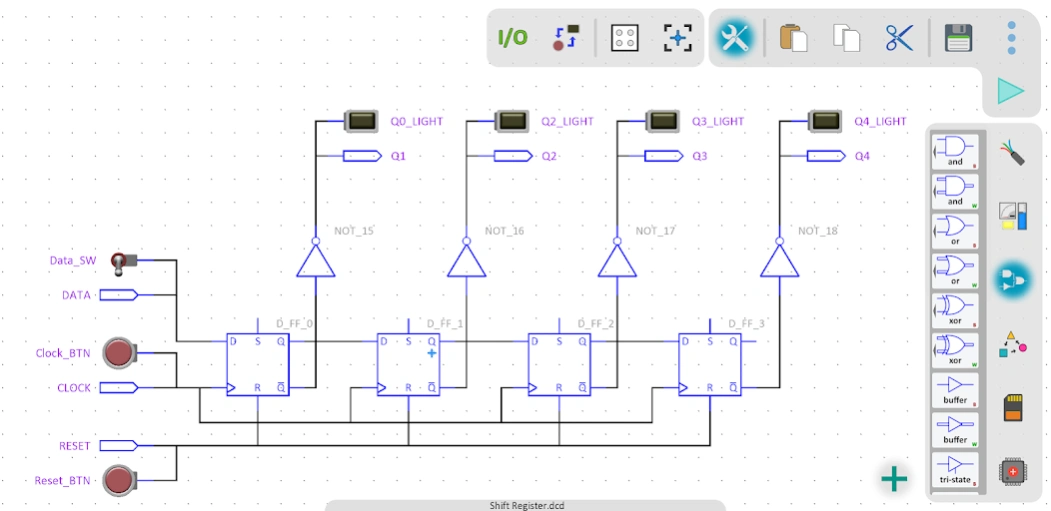 digital logic gates simulator