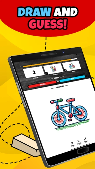 how to guess on draw it app