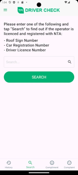 operating licence check