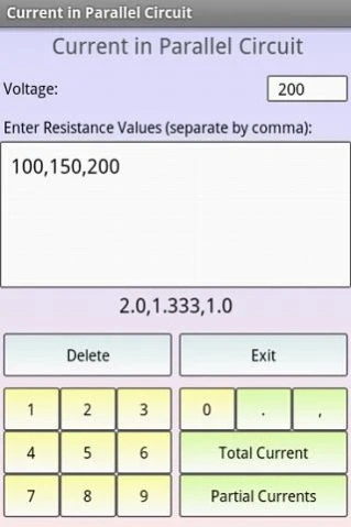 circuit current calculator