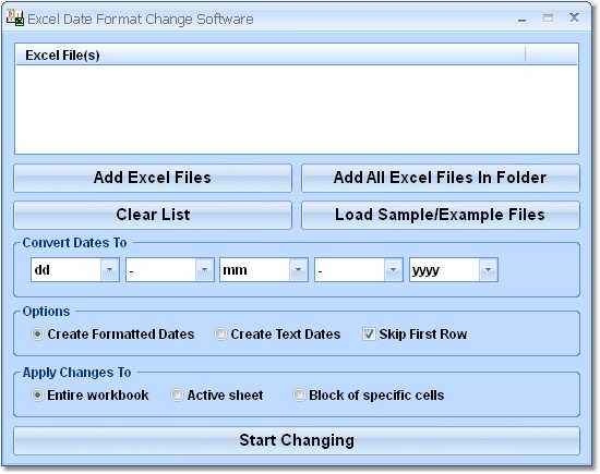 Excel Date Format Change Software 7 0 Free Download