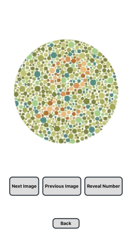 eye color chart test