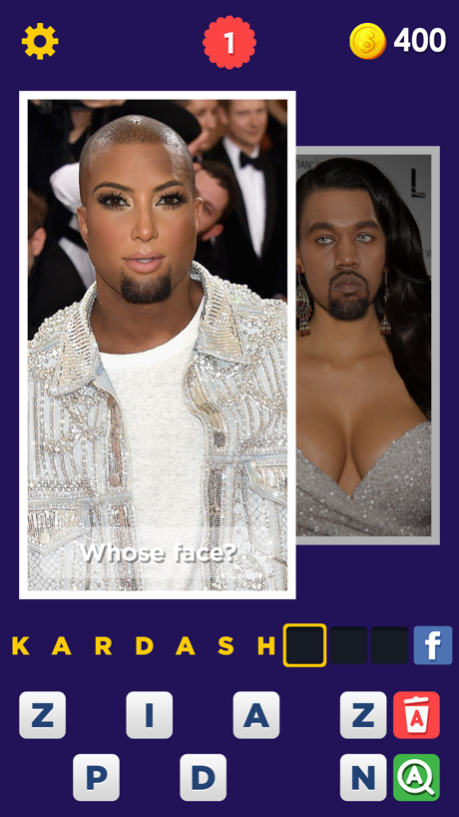 whose face is this quiz