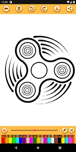 coloring pages fidget spinners