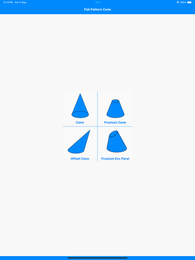 cone flat pattern formula