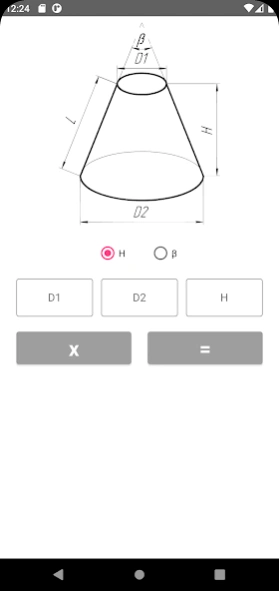 cone flat pattern formula