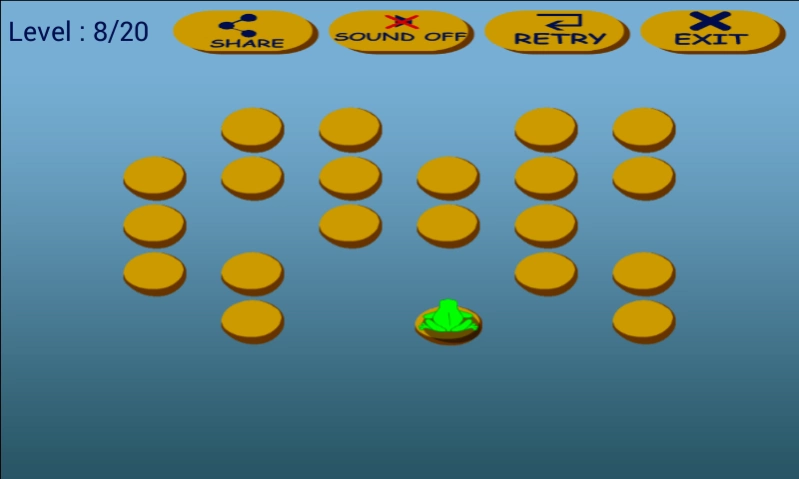 frog jumping puzzle solution