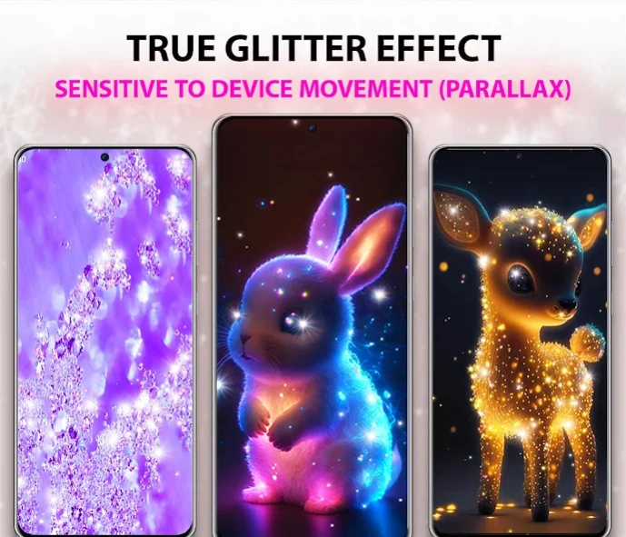 glitter effect wallpaper