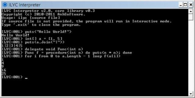 ILYC programming language 0.3.4143 Free Download