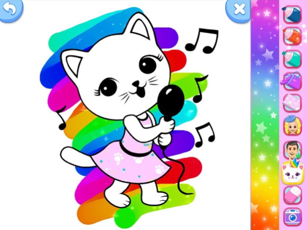 like nastya cat coloring pages