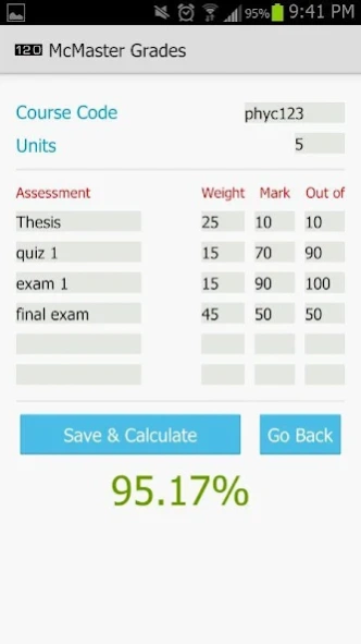 grade scale mcmaster