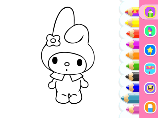 my melody coloring pages free