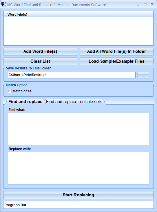 MS Word Find And Replace In Multiple Free Download