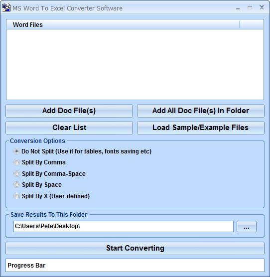 MS Word To Excel Converter Software 7 0 Free Download