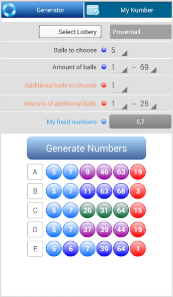 Powerball lotto generator store