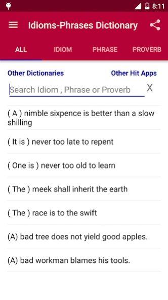 idioms dictionary