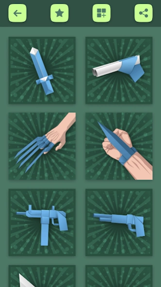 origami weapons instructions