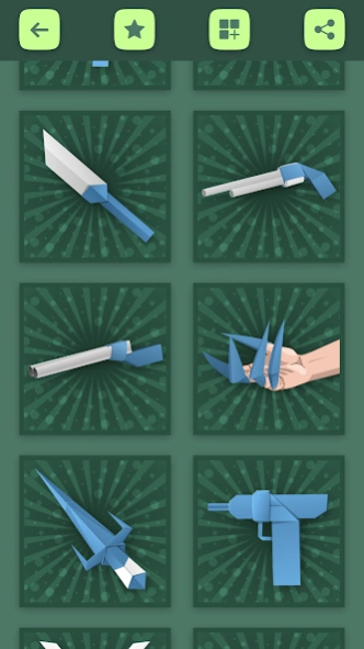 origami weapons