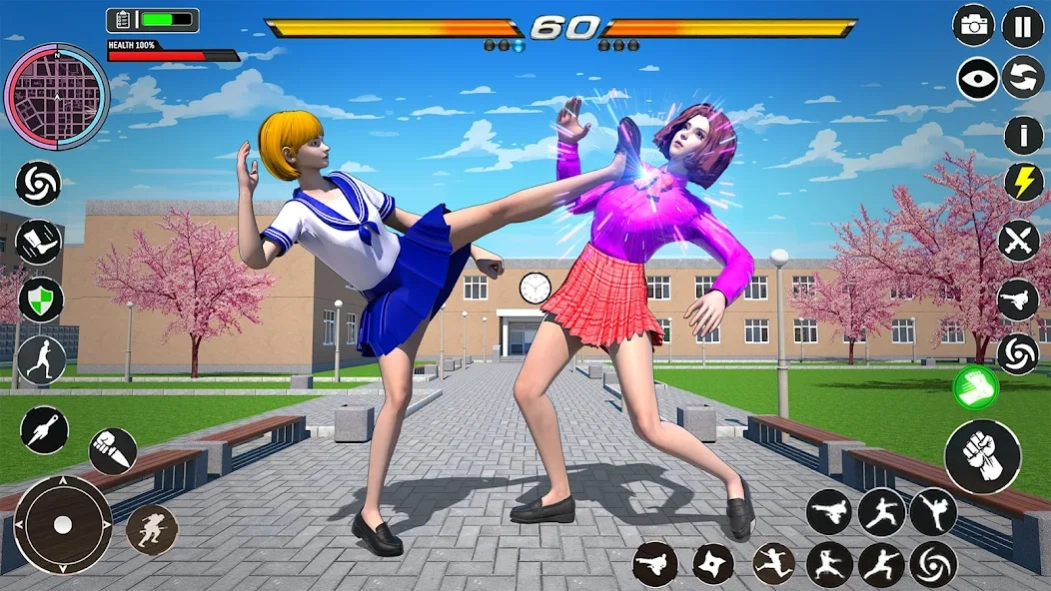 anime fighting school