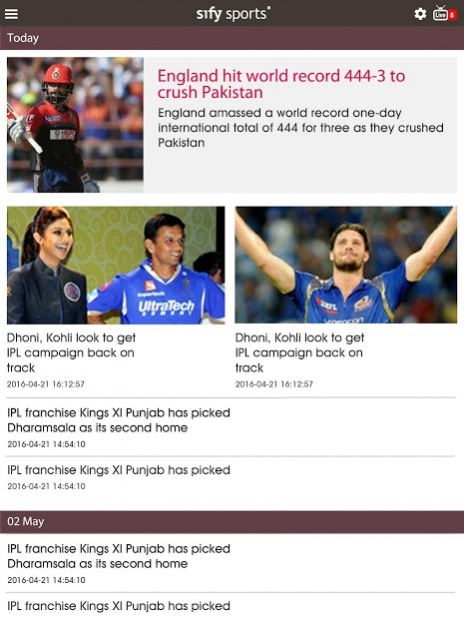 Sify Sports Cricket Live Scores 0.0.5 Free Download