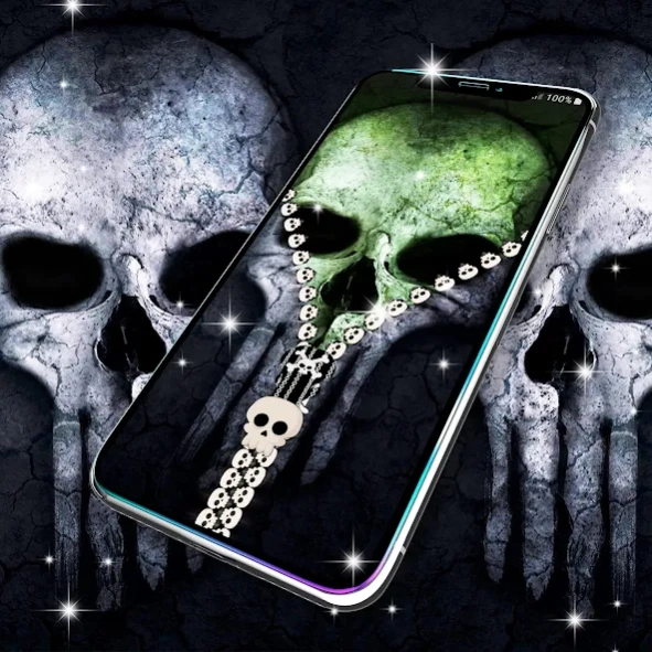 skeleton lock screen