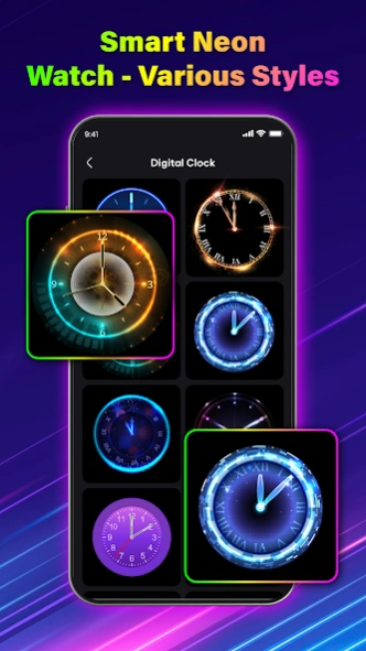 digital wallpaper clock