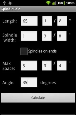 spindle calculator
