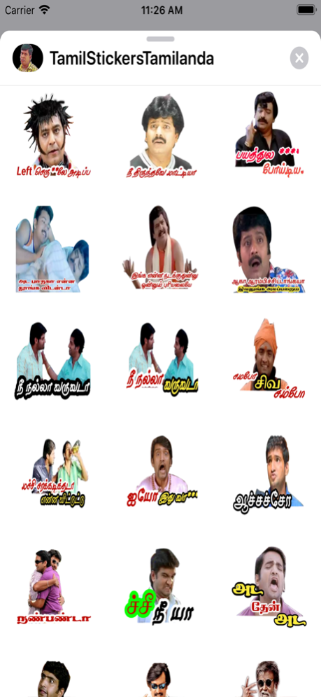 Tamil stickers store