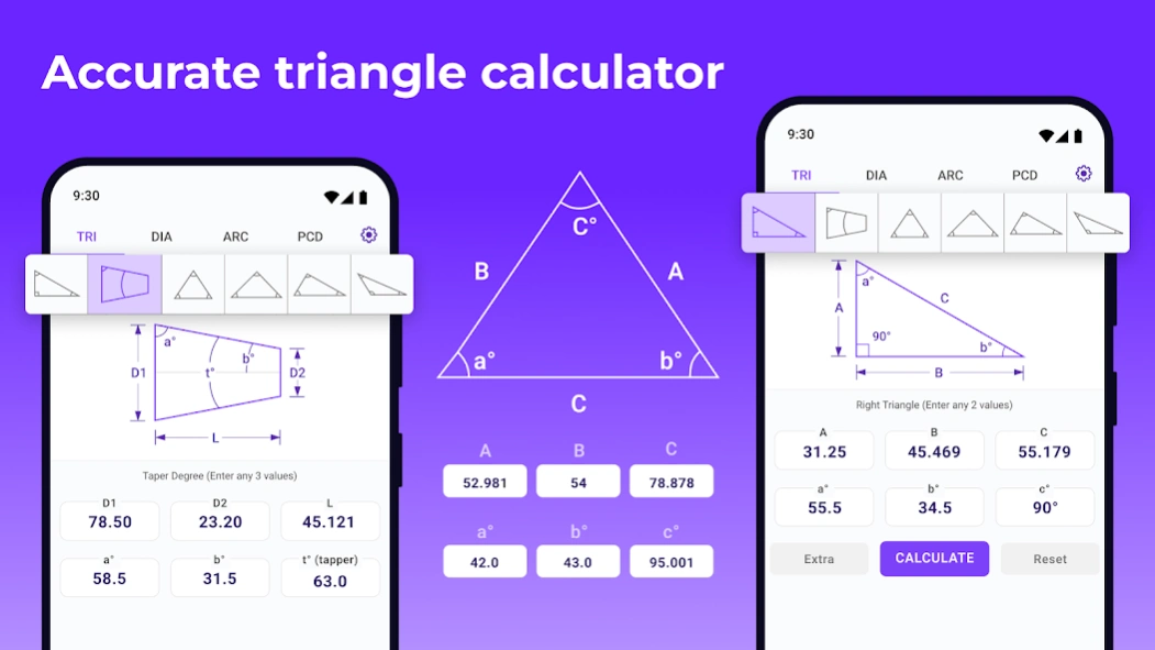 geometry angles calculator