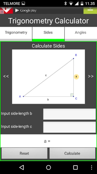 trigonometry calculator google