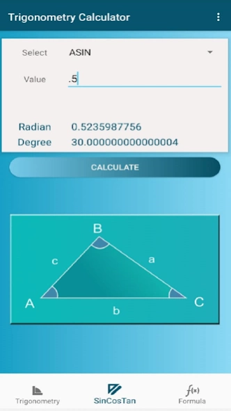 trigonometry calculator degrees