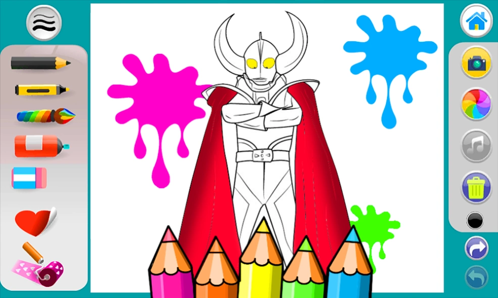 ultraman zero coloring pages