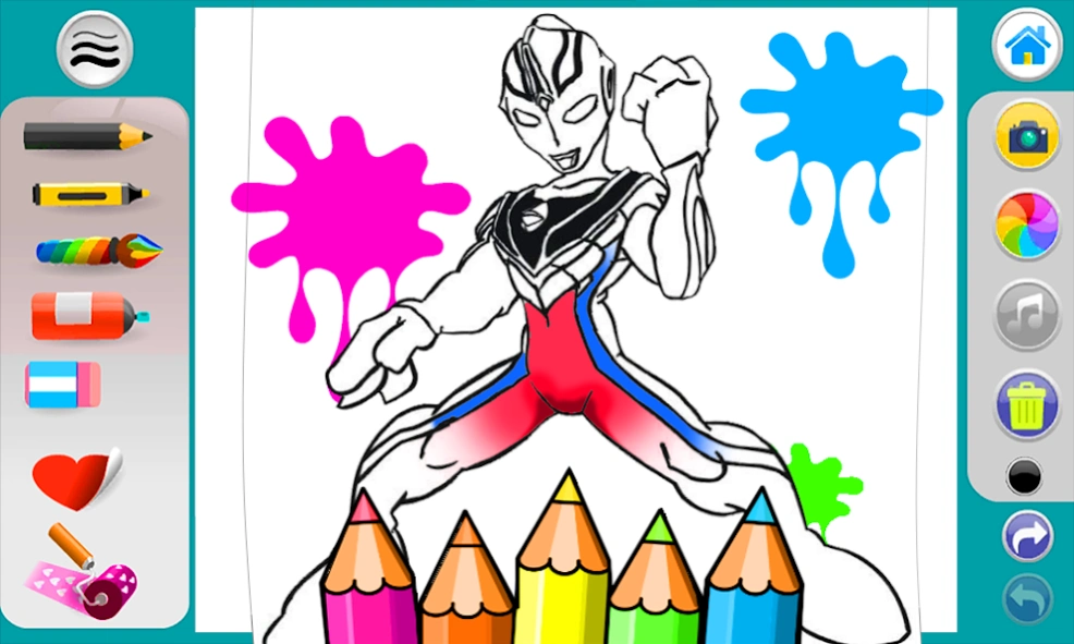 ultraman zero ultraman coloring pages