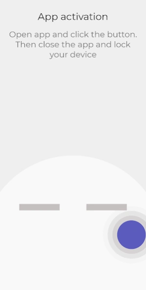 he touched the button